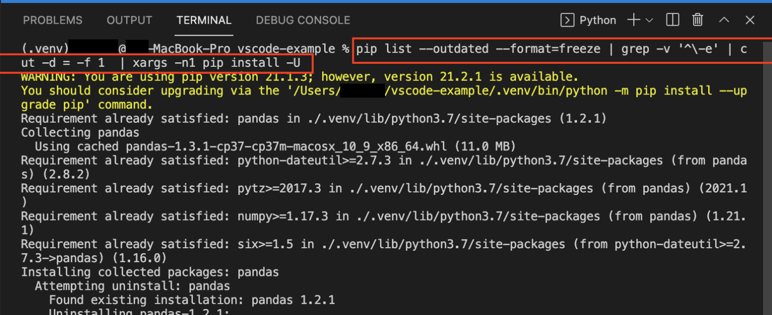 Vscode 45 讓 Pip 安裝和管理 Python Libraries,結合虛擬環境! Python 編程.圖表