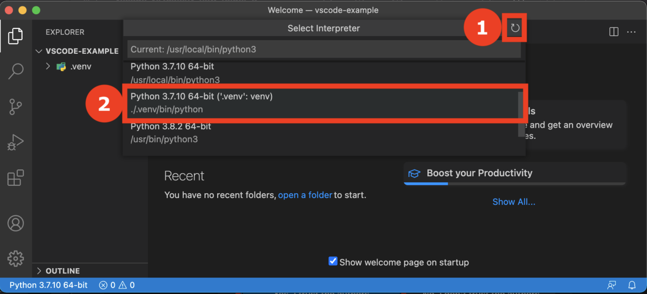Vscode 25 設定虛擬環境 Virtual Env，管理 Python 專案！ Python 編程．圖表 