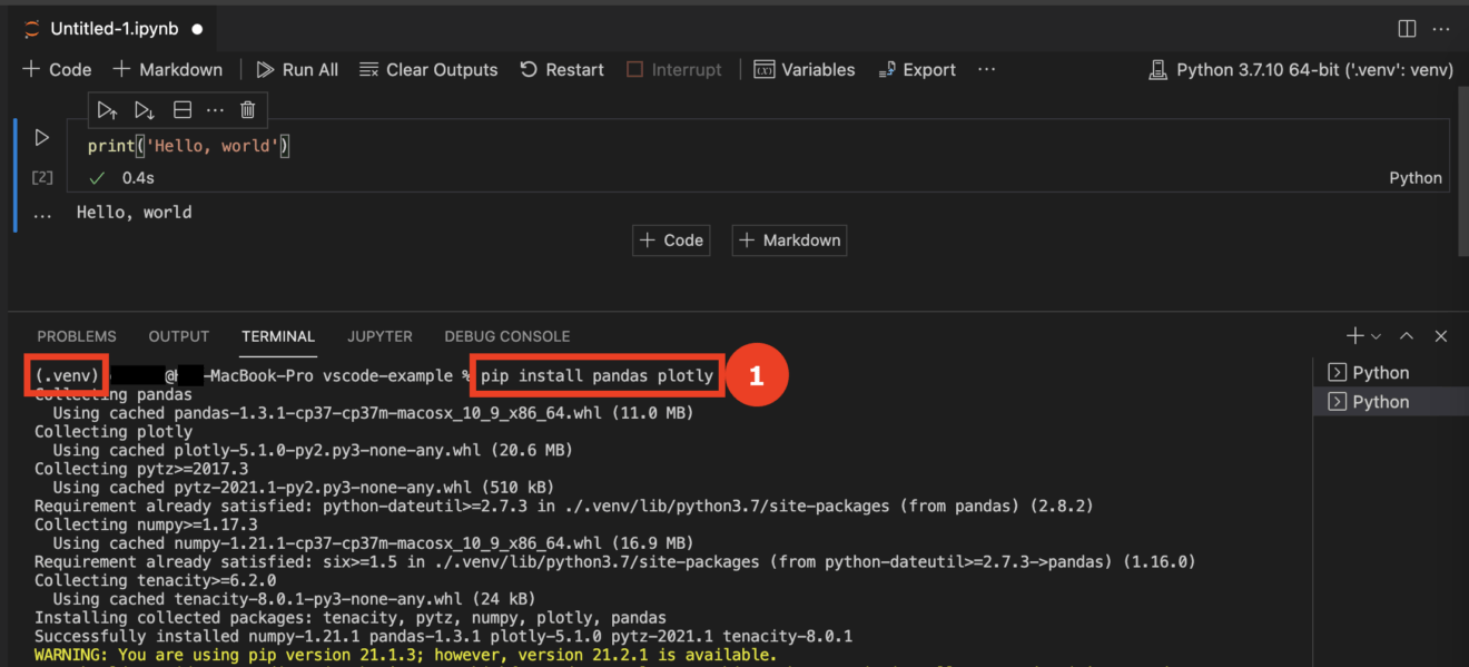 VSCode 5/5: Jupyter Notebook 互動編程？實在太方便了 - Python 編程．圖表