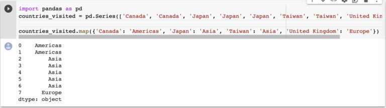 Pandas Map 和 Applymap 如何使用?series 和 Dataframe 各有不同 Python 編程.圖表